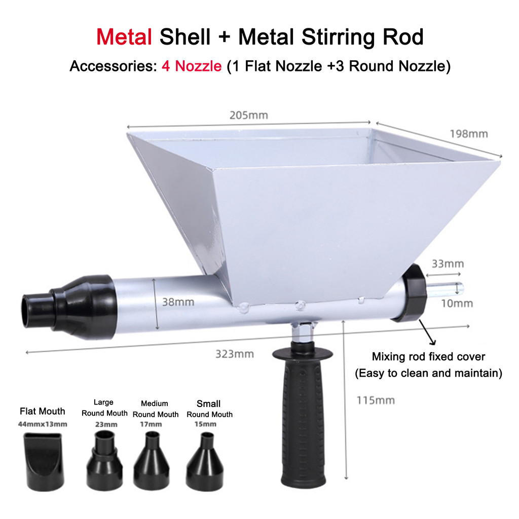 Cement Grouting Sprayer Machine Pressurized Tile Mortar Injector Cement ...