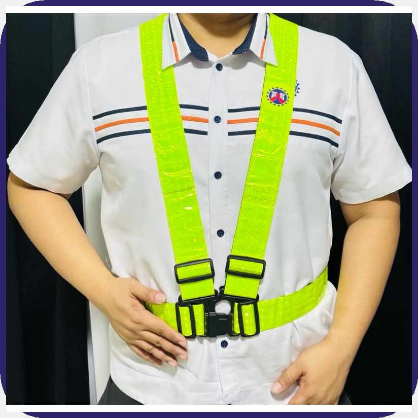 Reflectorized%P{Safety`f}Adjustable$H^Vest/C^with/GQ^DPWH/Da^logo ...