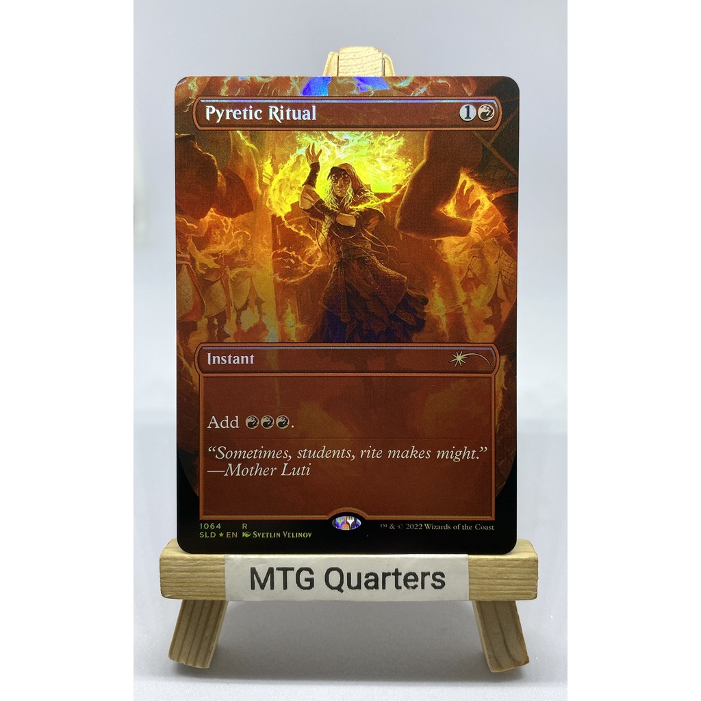 Pr0xy Card - Pyretic Ritual #1064 (Borderless Foil) | Secret Lair Drop ...