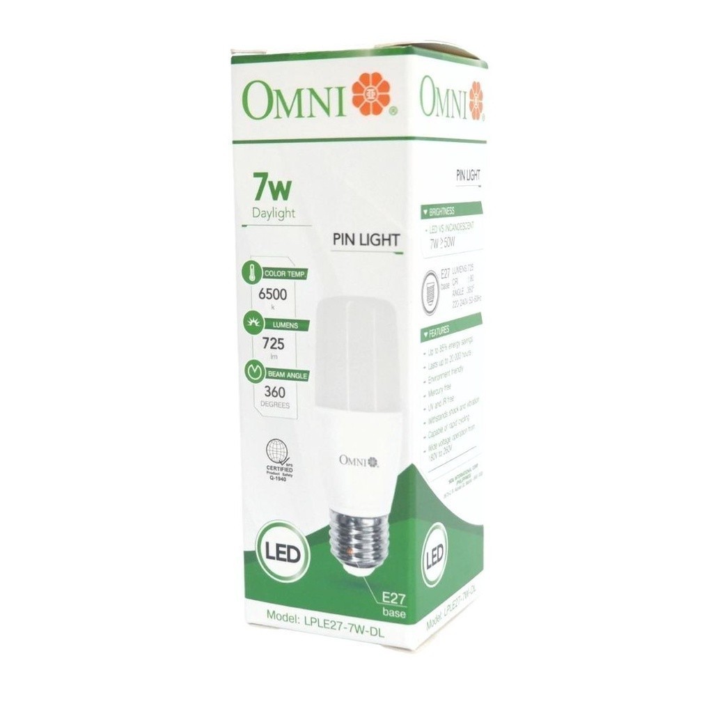 Omni Led Pin Lite Bulb E27 7W | Shopee Philippines