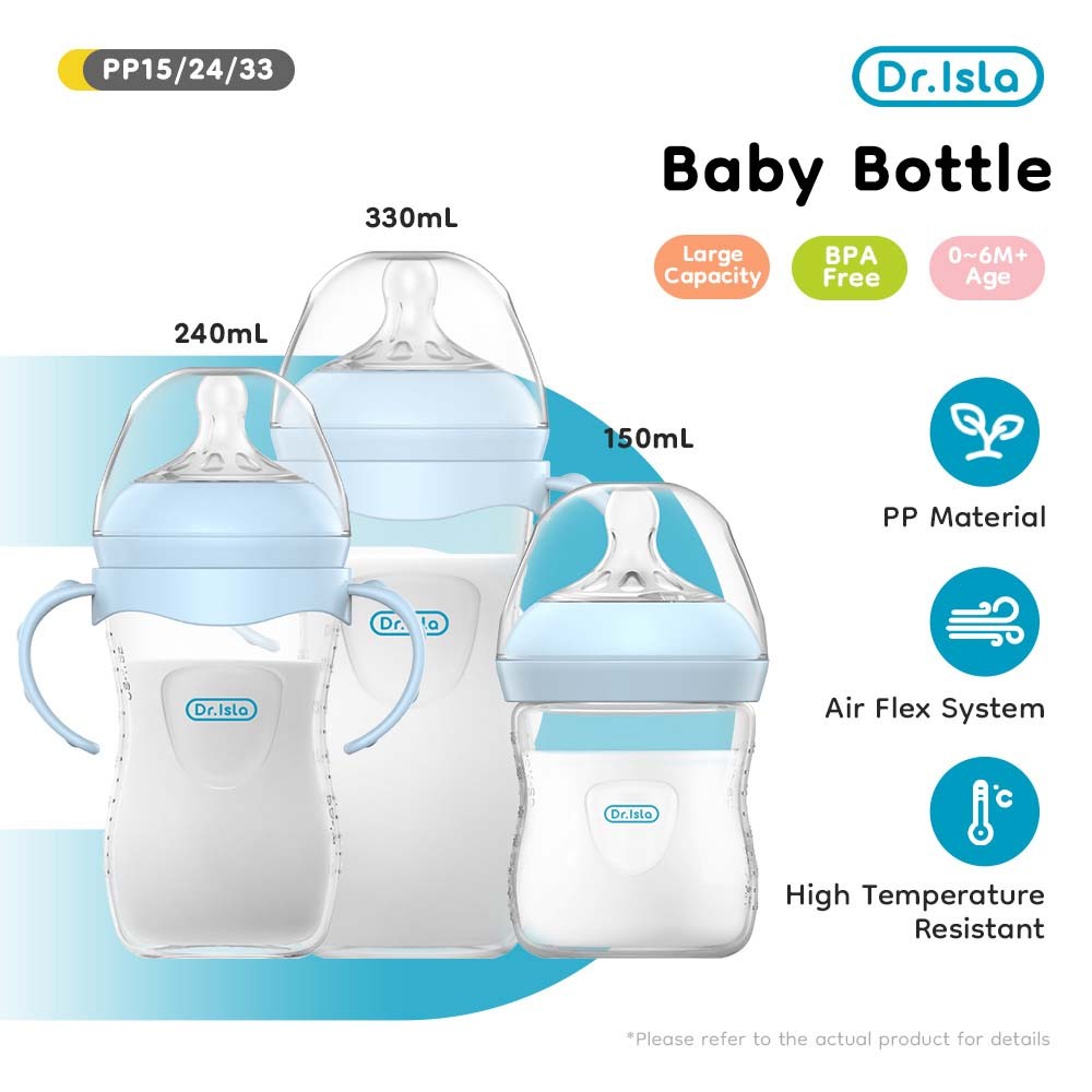 Dr.isla Feeding Bottle For Baby 5oz/11oz Natural Baby Feeding Premium ...