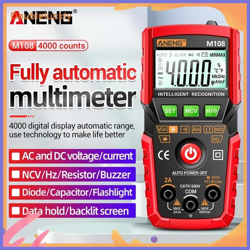 ANENG(L-M108}M^4000$kc/Counts$dQ/Smart$zs/Digital$O/Multimeter#y.NCV#P ...