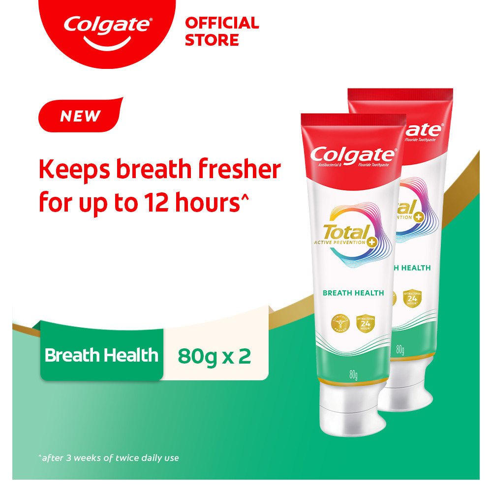 NEW Colgate Total Breath Health Antibacterial Toothpaste, Keeps Breath ...