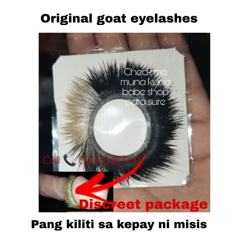 Goat eyelashes for men OR pampadulas (GOOD QUALITY) | Shopee Philippines