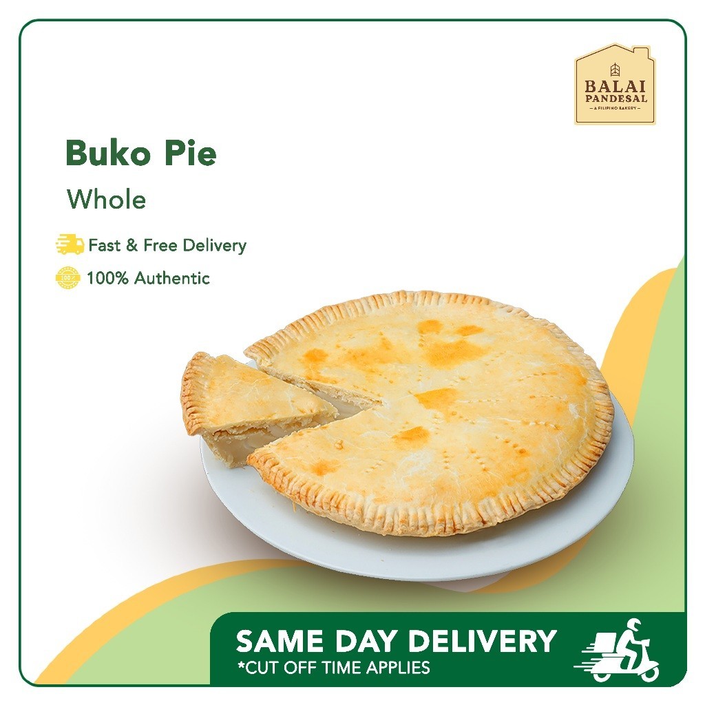 Balai Pandesal Buko Pie Whole [Bakery, Fresh Bread] | Shopee Philippines