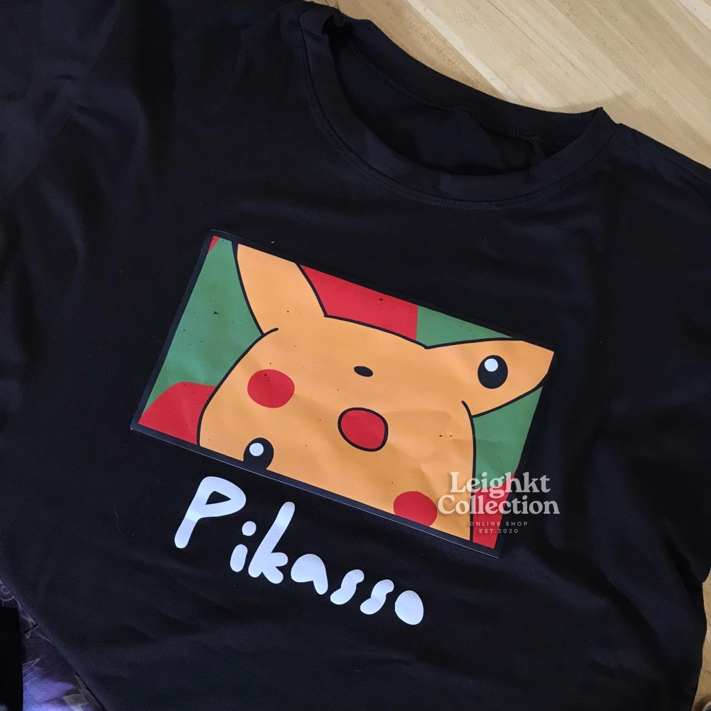 Leighkt | Pikasso Kawaii Pokemon Pikachu Aesthetic Shirt | Shopee ...