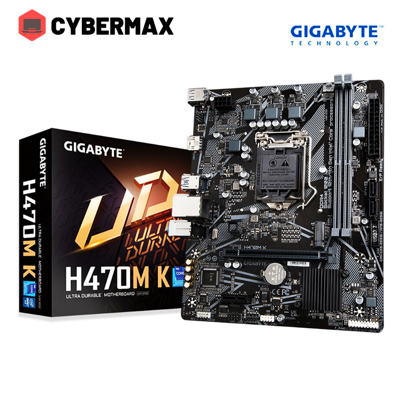 Gigabyte H470M K DDR4 Motherboard 11th&10th Gen Intel LGA 1200 Ultra ...