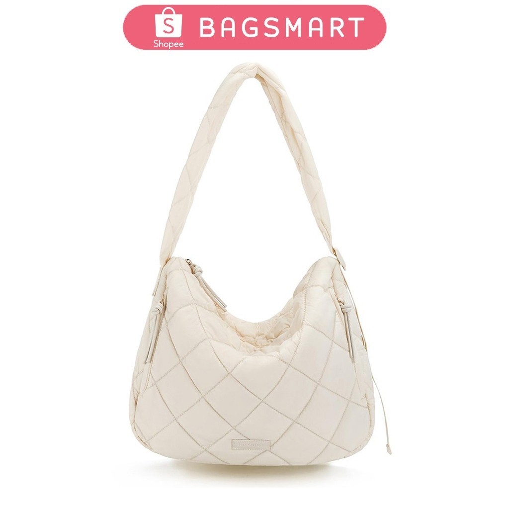BAGSMART Crossbody Bag for Women Quilted Puffer Shoulder Bag Messenger ...