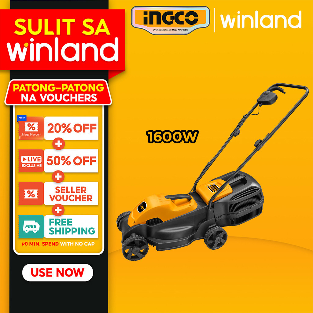 Ingco by Winland Electric Garden Lawn Mower 1600W LM385 ING-PT | Shopee ...