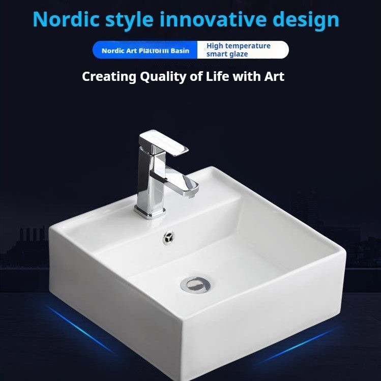 Countertop basin, side basin, household basin, matte black/white/sink ...