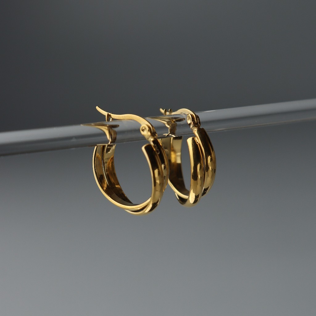 HB Jewelry ORELLA Classic Twisted Hoop Earrings Women's Fashion ...