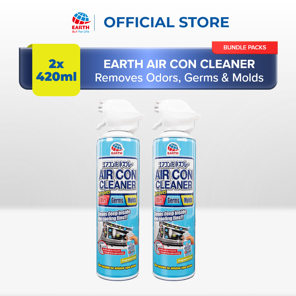 Earth Air Con Cleaner 420ml - Bundles of 2 | Shopee Philippines
