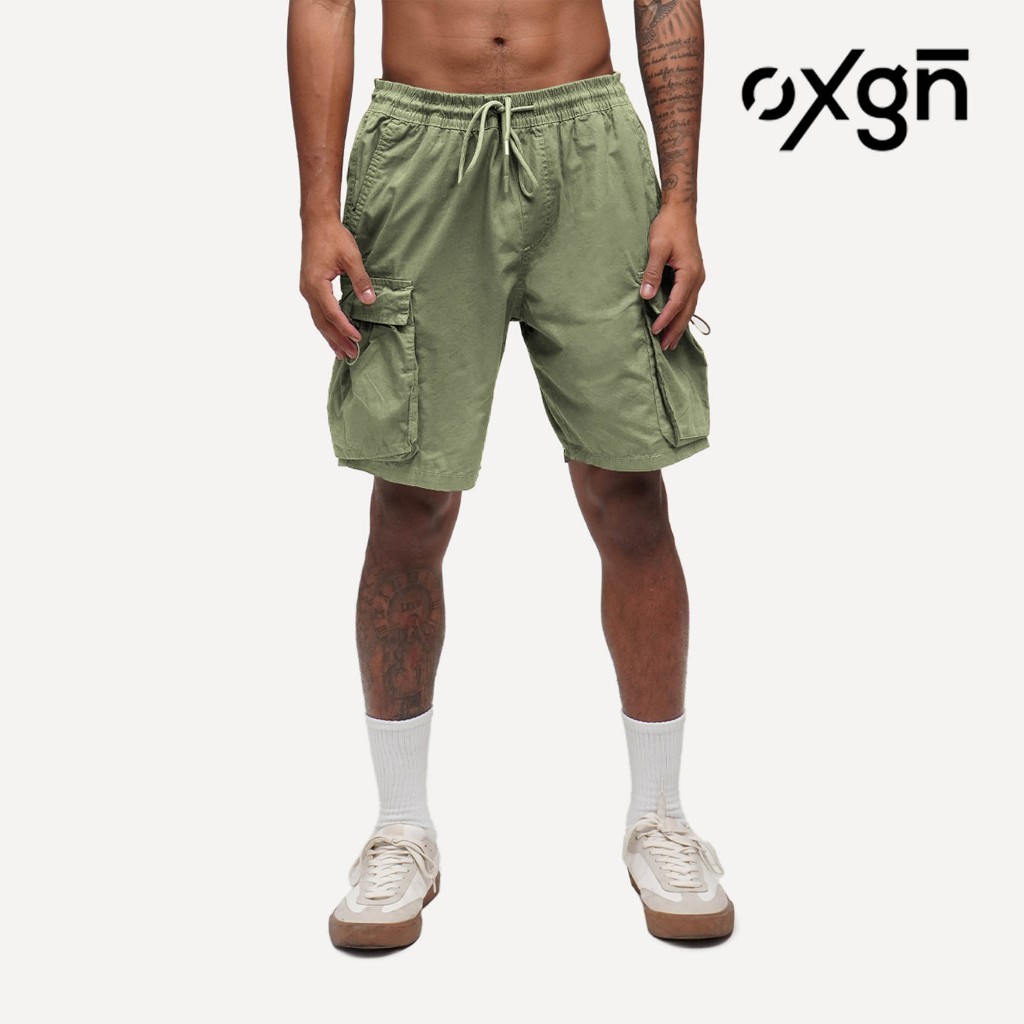 OXGN Cargo Shorts For Men (Olive) | Shopee Philippines