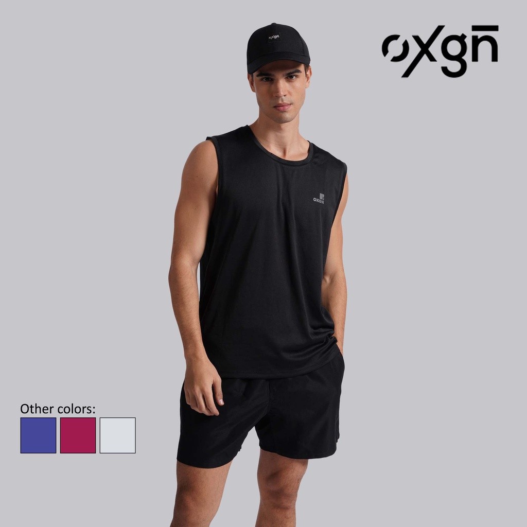 OXGN Generations Tank Top With Logo For Men (Black/Blue/Pink/White ...