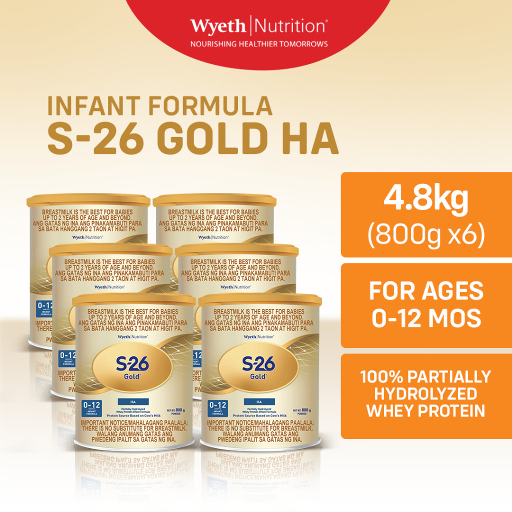 S-26 GOLD HA Can 800g 4.8kg (800g - Pack of 6) | Shopee Philippines
