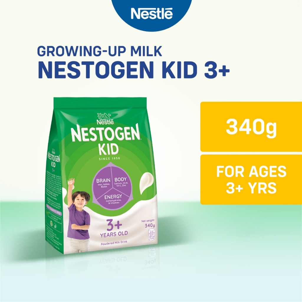 NESTOGEN KID 3+ Powdered Milk For Children Above 3 Years Old 340g ...
