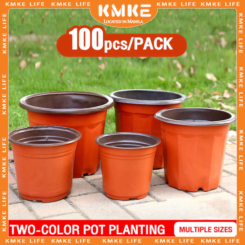 50/100Pcs Lowest price for Plastic Flower Pot Seedlings Plant Nursery ...