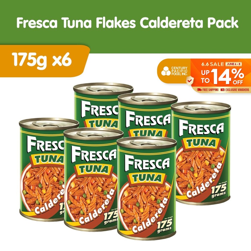 Fresca Tuna Flakes Caldereta 175g x6 | Shopee Philippines