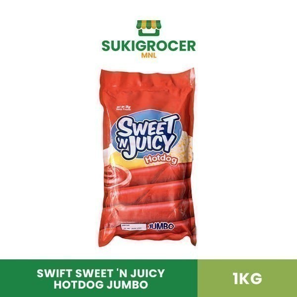 Swift Sweet 'n Juicy Hotdog Jumbo 1KG | Shopee Philippines