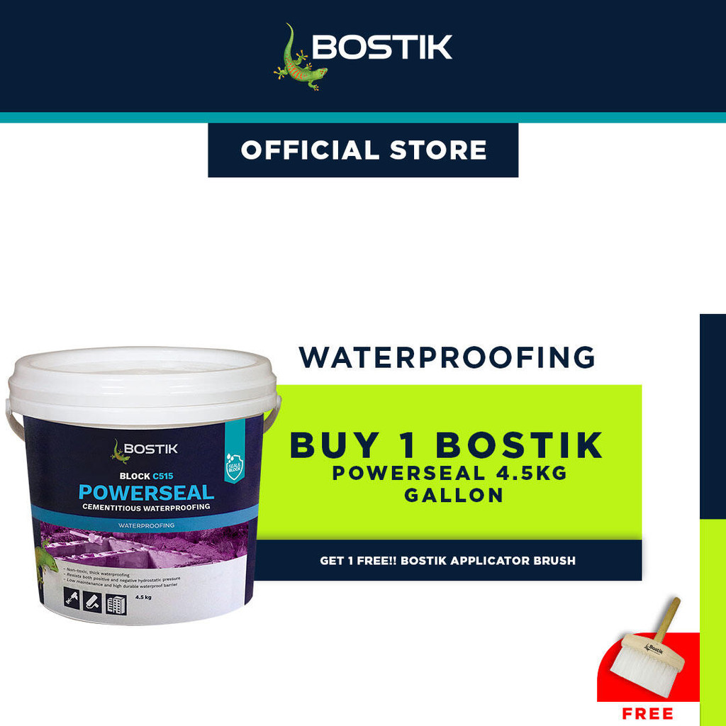 Bostik Power Seal Gallon With Brush 4.5Kg | Shopee Philippines