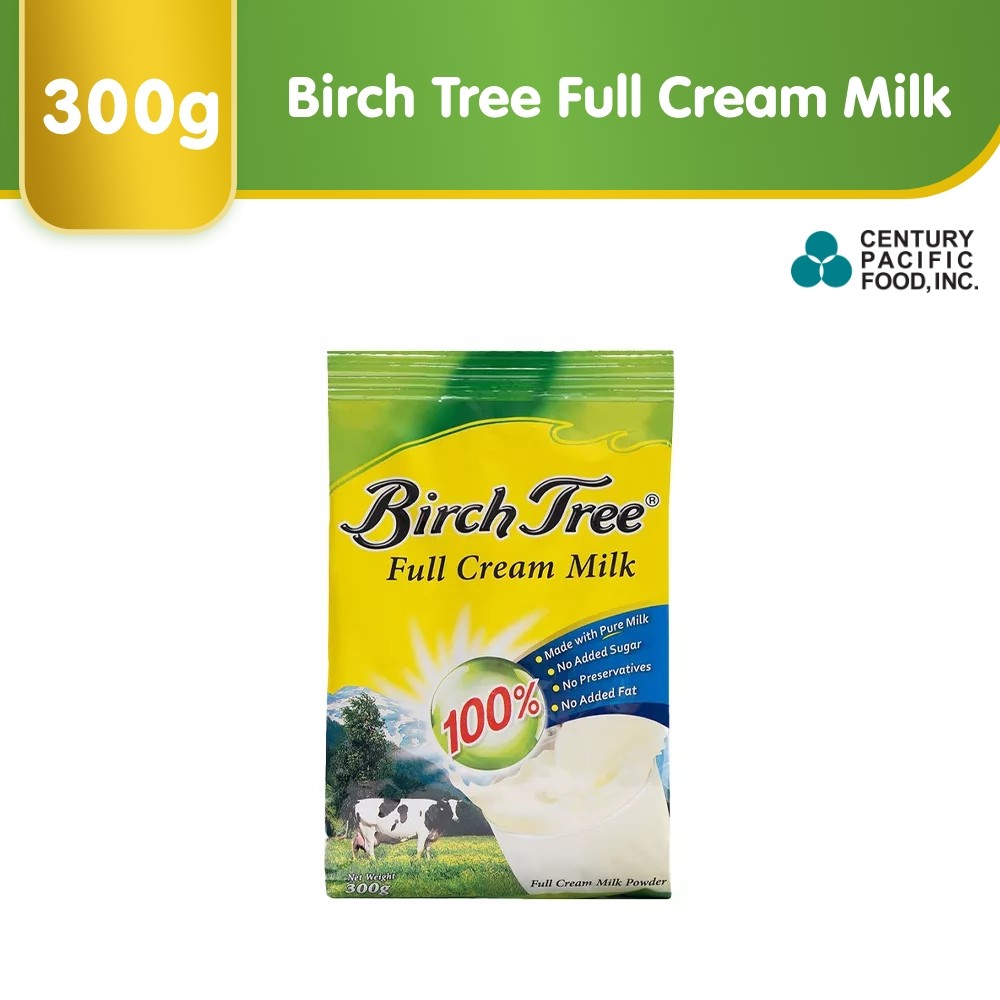 Birch Tree Full Cream Milk 300g - Made from 100% Pure Cow’s Milk with ...