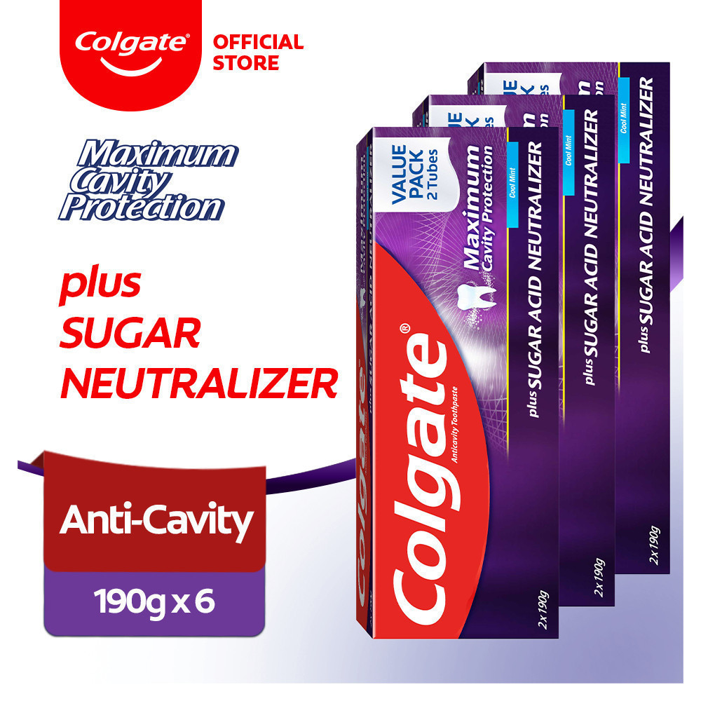 Colgate Maximum Anti-Cavity Protection plus Sugar Acid Neutralizer ...