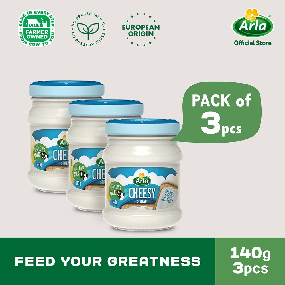 Arla Cheesy Spread 140g 3-Pack | Shopee Philippines
