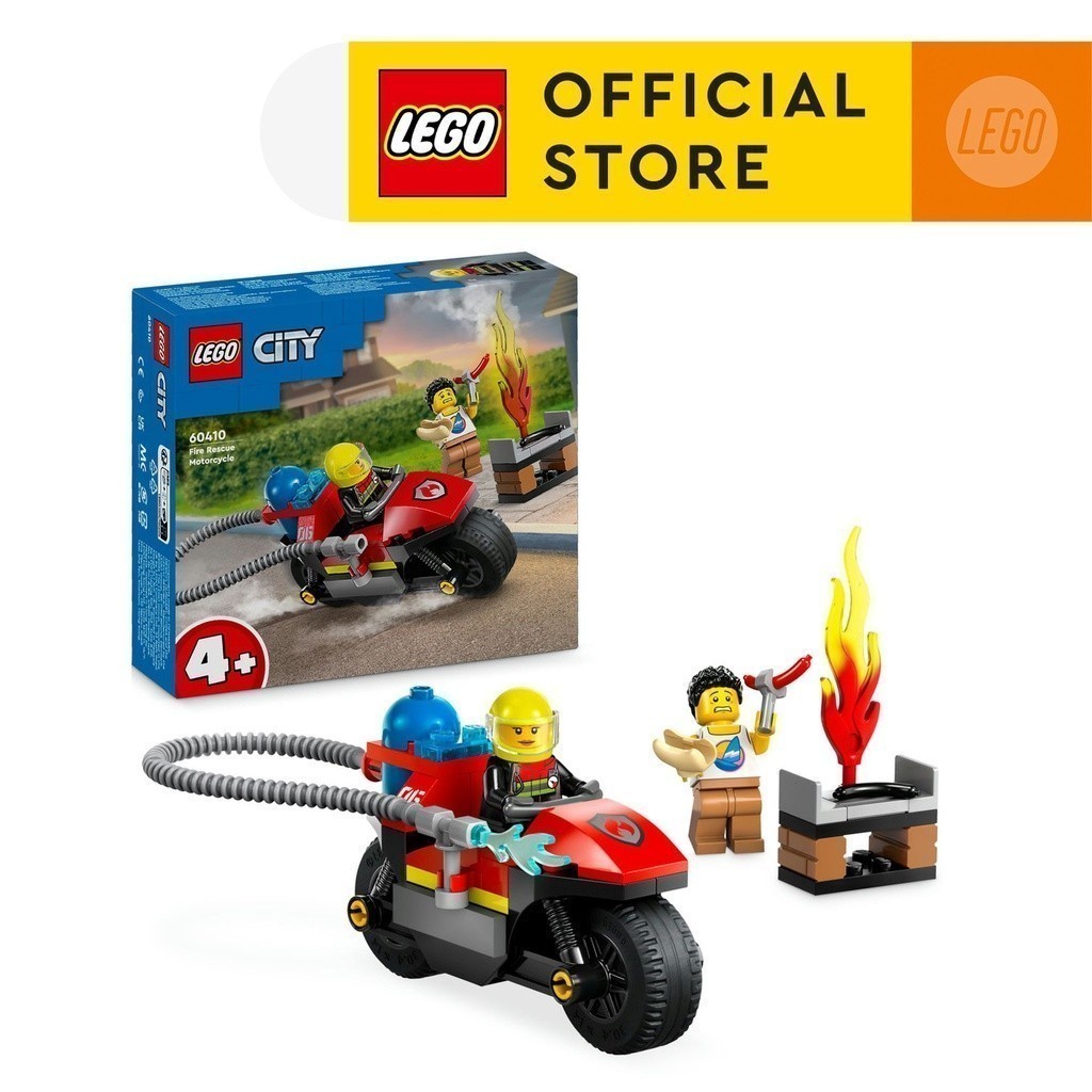 LEGO City 60410 Fire Rescue Motorcycle Building Set (57 Pieces ...