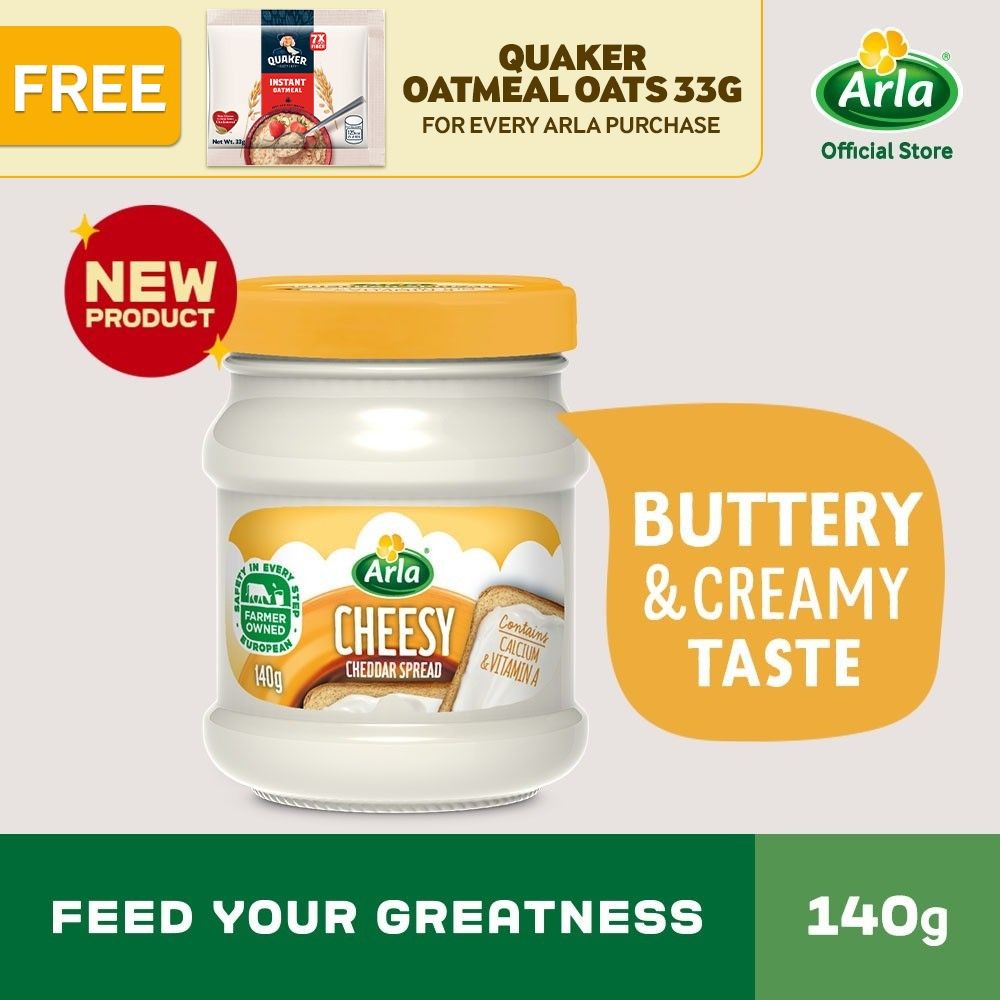 Arla Cheesy Spread Cheddar 140g | Shopee Philippines