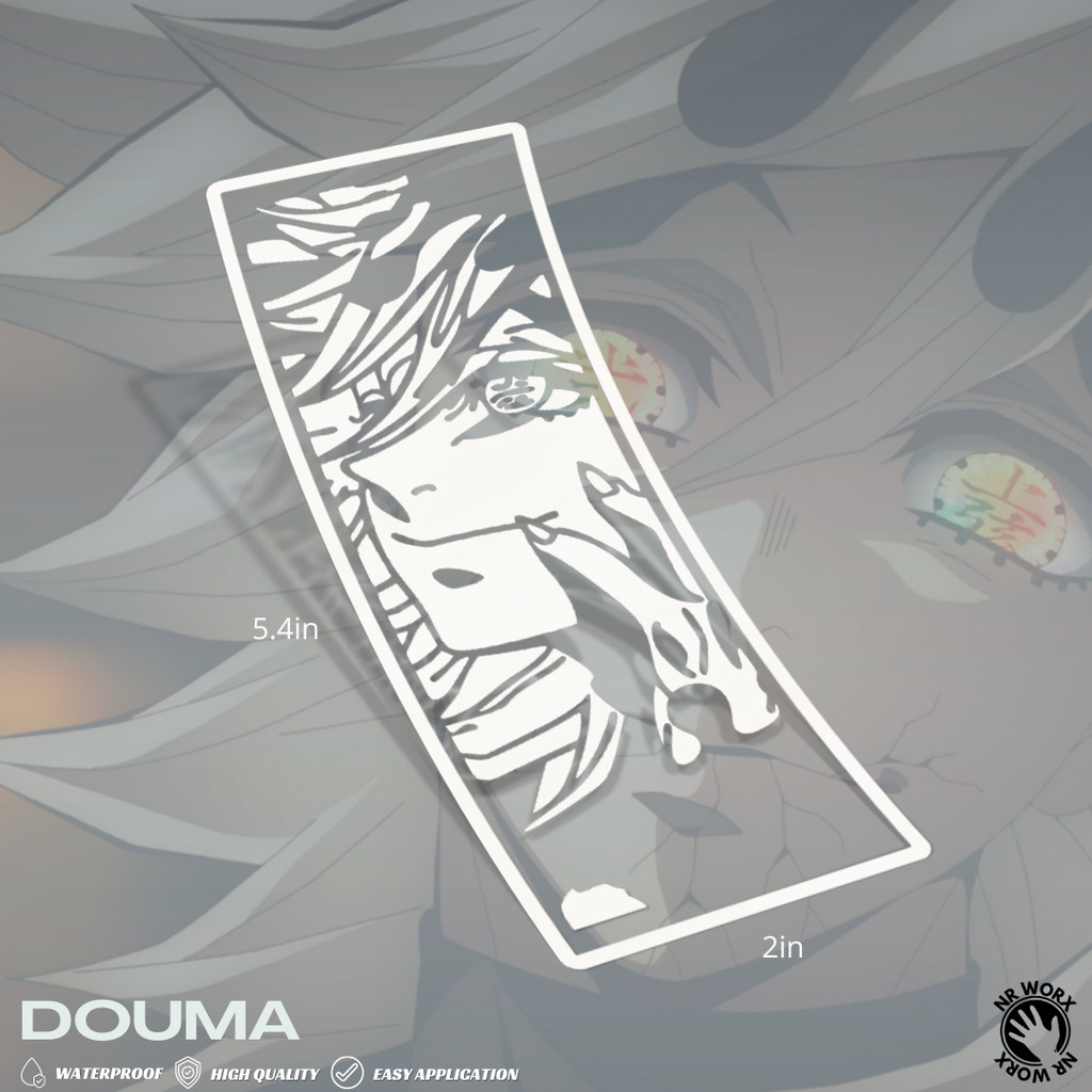 Douma Demon Slayer Kimetsu no Yaiba Vinyl Decal Anime Sticker | Shopee ...