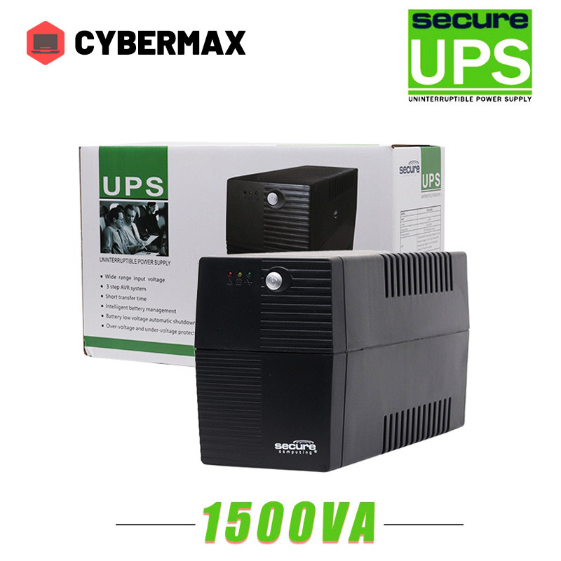 Secure UPS 1500VA Uninterruptible Power Supply Desktop Computer ...