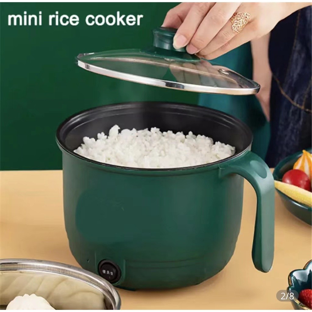 Stainless steel Mini Rice Cooker Small 1.8L Multi-function Cooker with ...