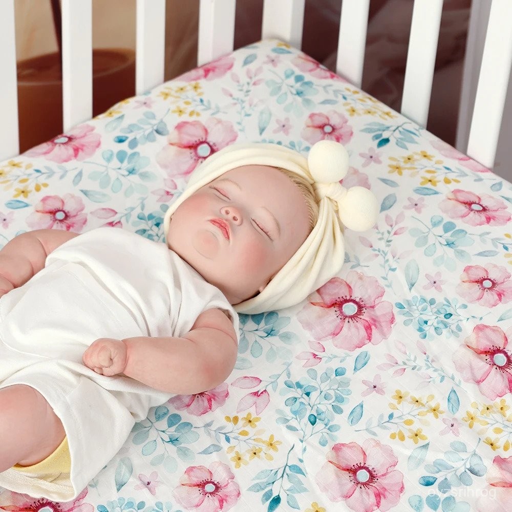 Soft Muslin Baby Mattress Sheets Custom Kids Fitted Crib Sheets ...