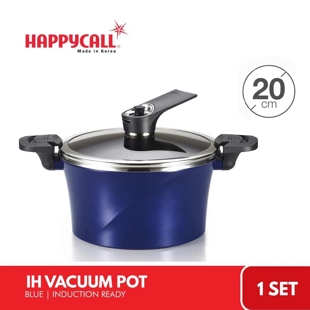 Happycall IH Vacuum Pot 20cm (Blue) 2.9L (Induction Cookware) | Shopee ...