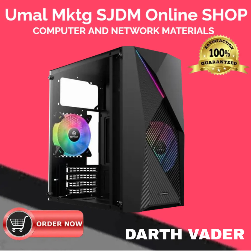KEYTECHh STORM TROOPER / DARTH VADER Series Mini Tower Gaming PC Case ...