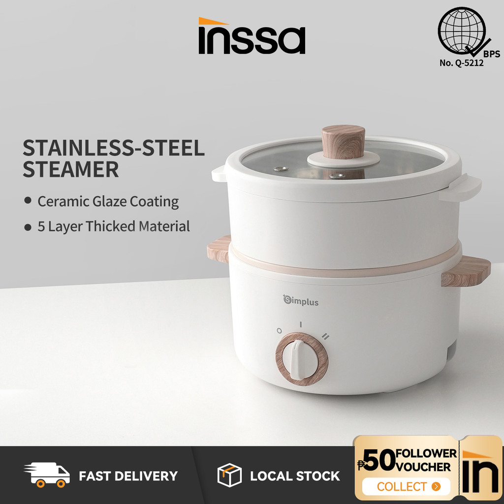 Inssa x Simplus Electric Cooker Multi Cooker Multi Function Rice Cooker ...