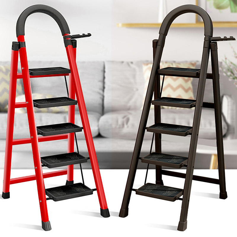 EXINHOME Dining Furniture Bar Stools Ladder Foldable Step Ladder ...
