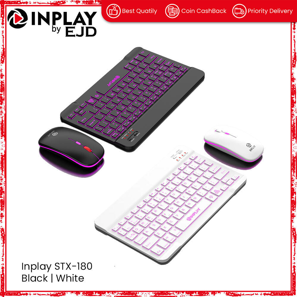 Inplay STX-180B | STX-180W Wireless & Bluetooth Keyboard & Mouse ...