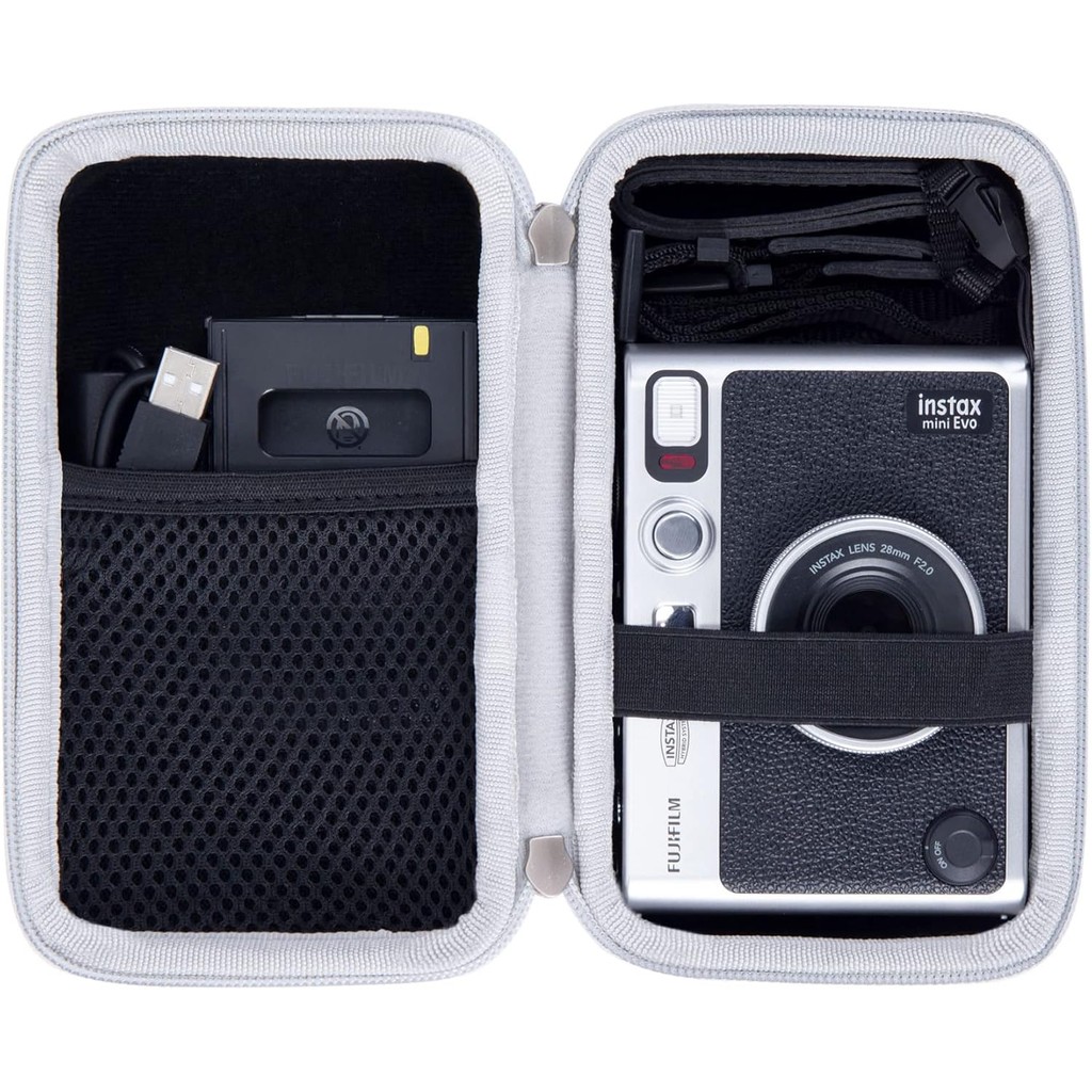 Khanka Fujifilm Instax Mini Evo INS MINI EVO BLACK Case (Black EVA ...