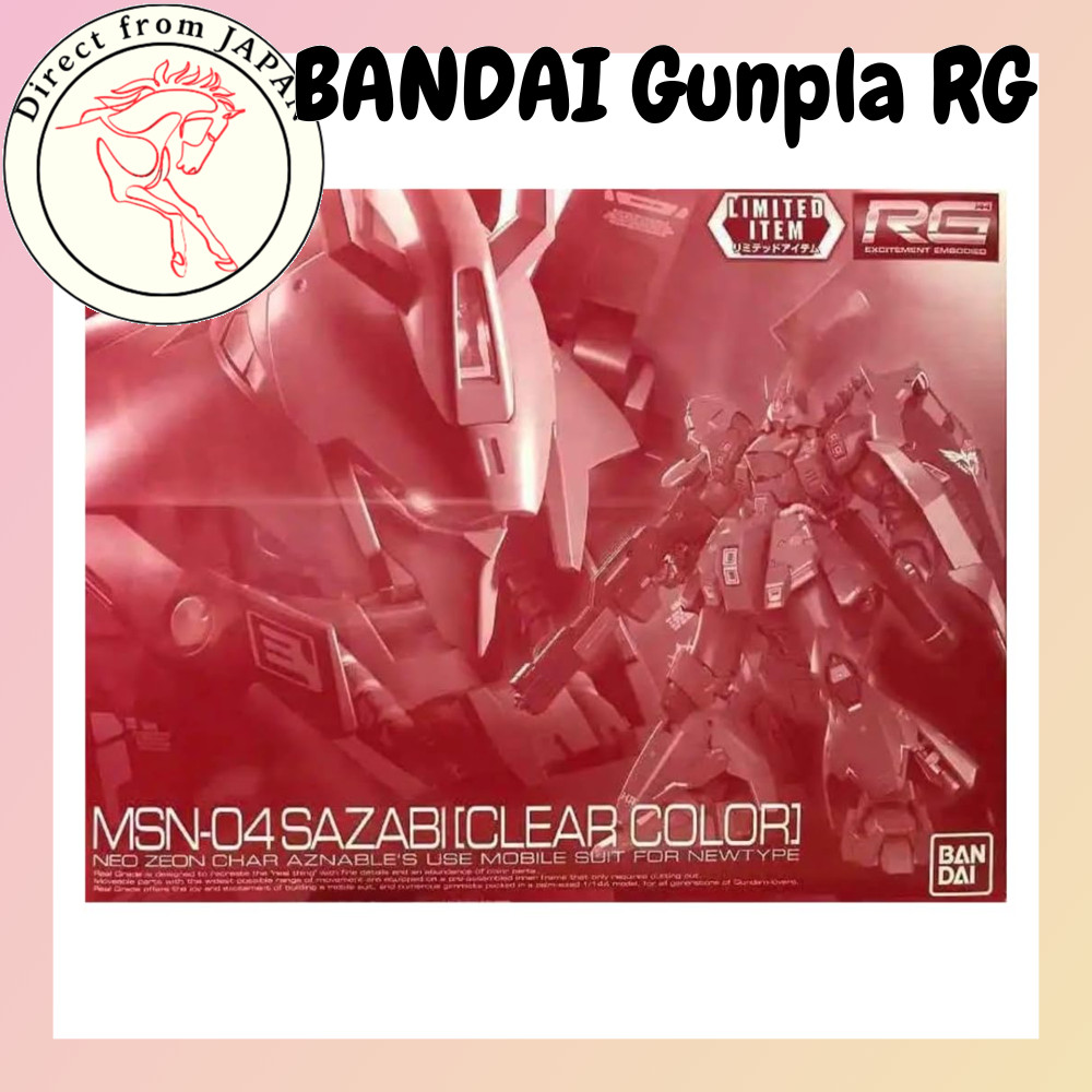 BANDAI SPIRITS RG 1/144 Sazabi [Clear Color] Plastic model "Mobile Suit ...