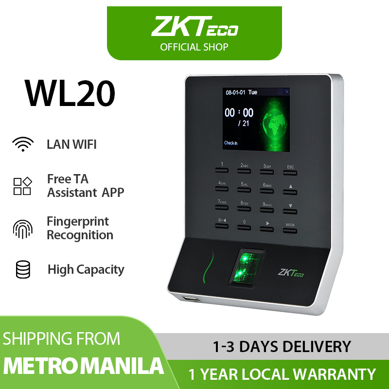 ZKTeco Biometrics Fingerprint Time Attendance Machine WiFi Bundy Clock ...