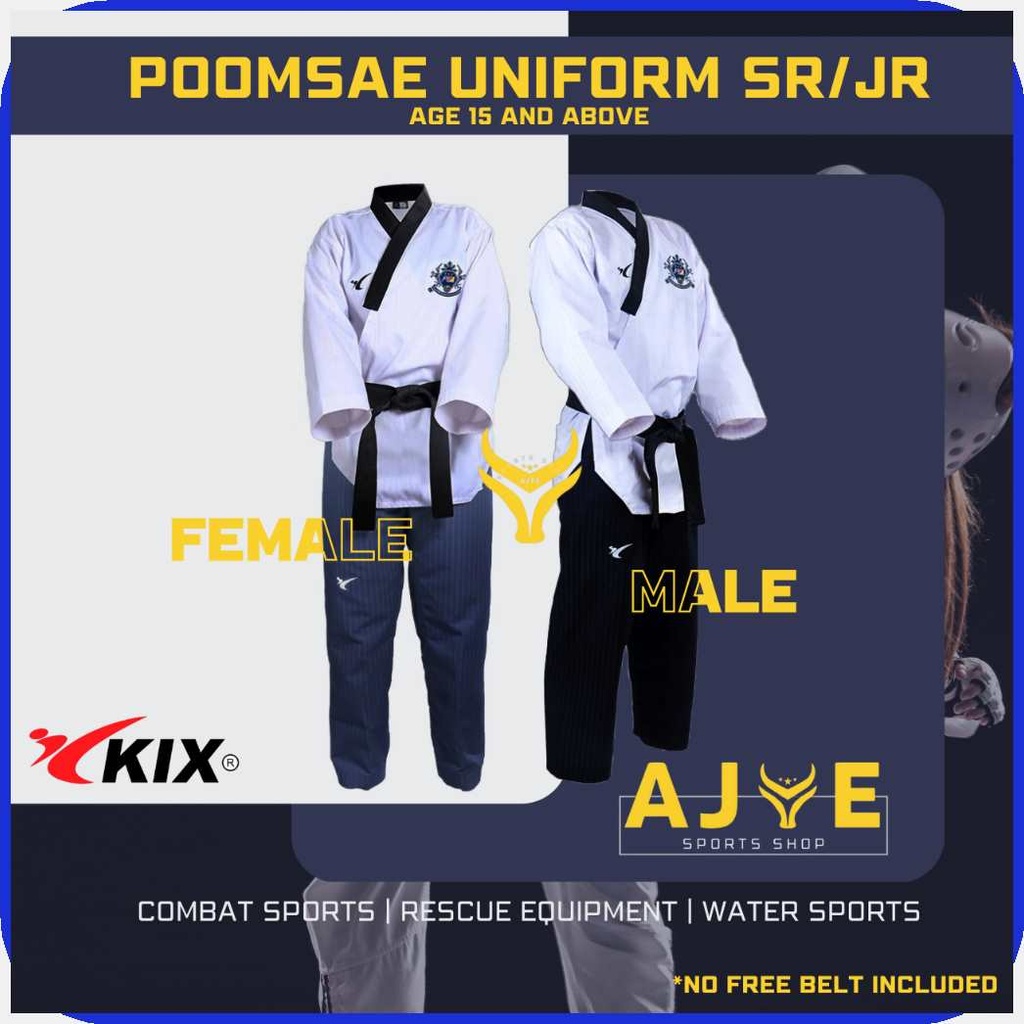 KIX$D.TAEKWONDO[Zy>JR/SR,fJ;POOMSAE;U&UNIFORM | Shopee Philippines