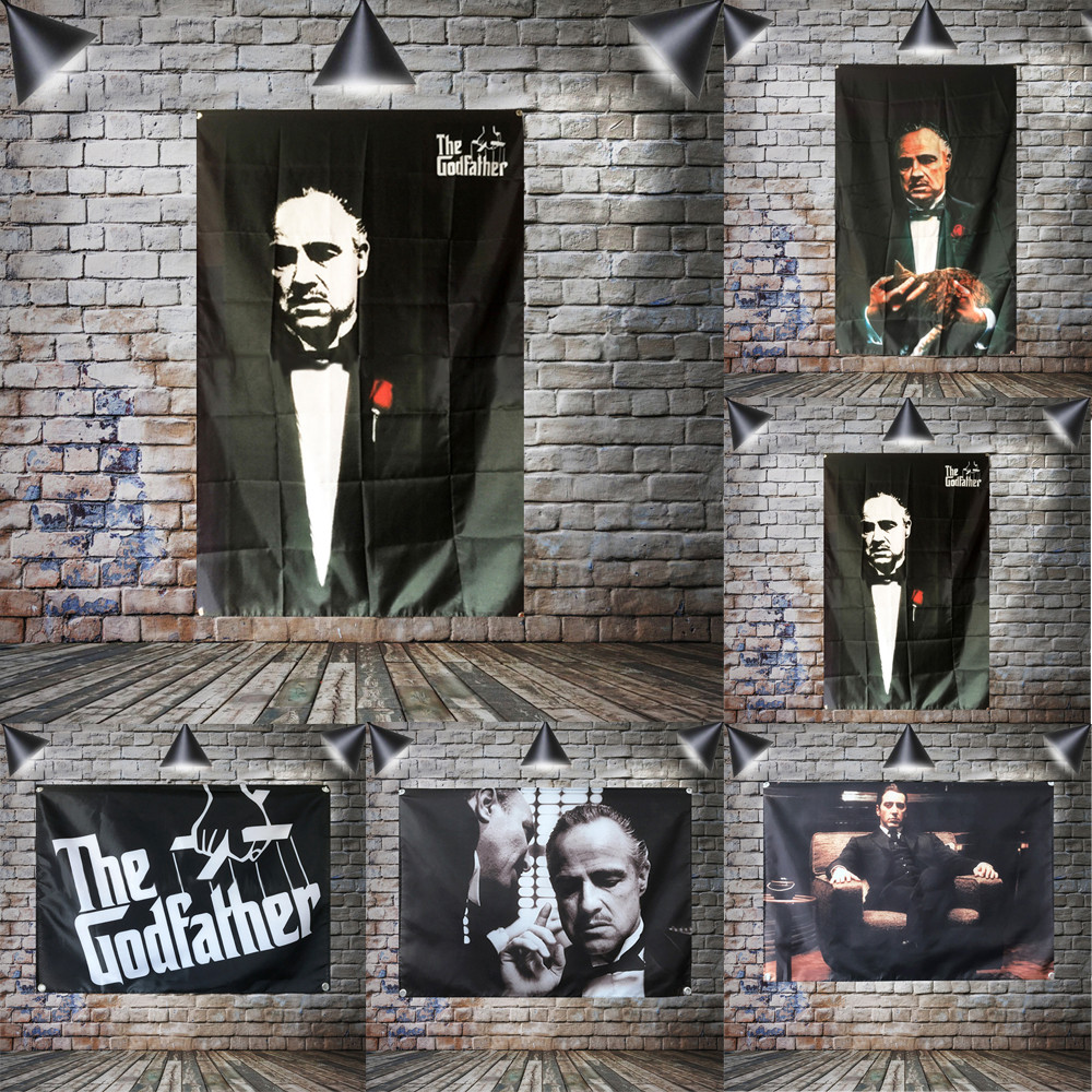 The Godfather Movie Flags Home Background Decoration Poster Wall ...