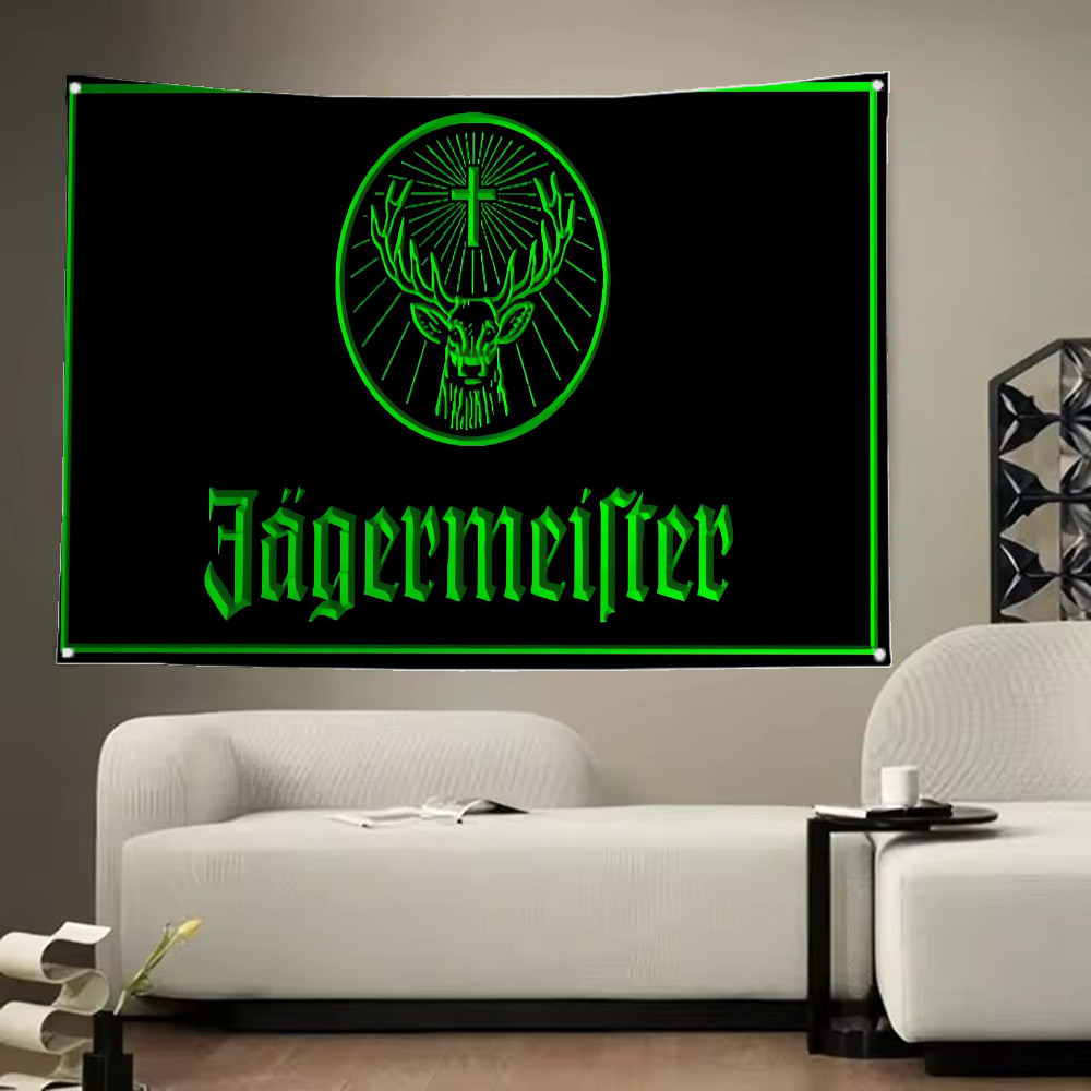 Jagermeister Funny Flags Room Decor Workshop Flags and Banners Wall ...