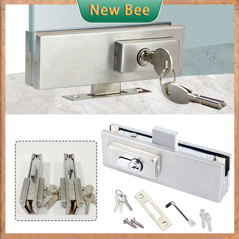 Stainless Steel Glass Door Lock Glass Door Floor Lock Shop Glass Door ...