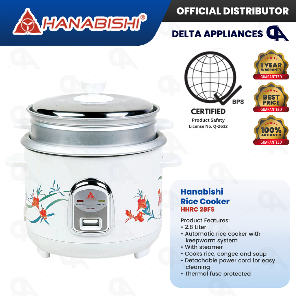 Hanabishi Rice Cooker 15 Cups Aluminum Pot W/ Steamer Original w/ 1 ...