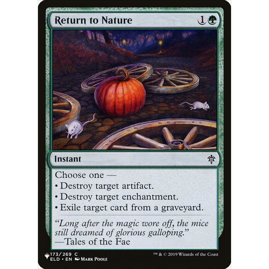 Return to Nature The List PLST MTG Magic the Gathering | Shopee Philippines
