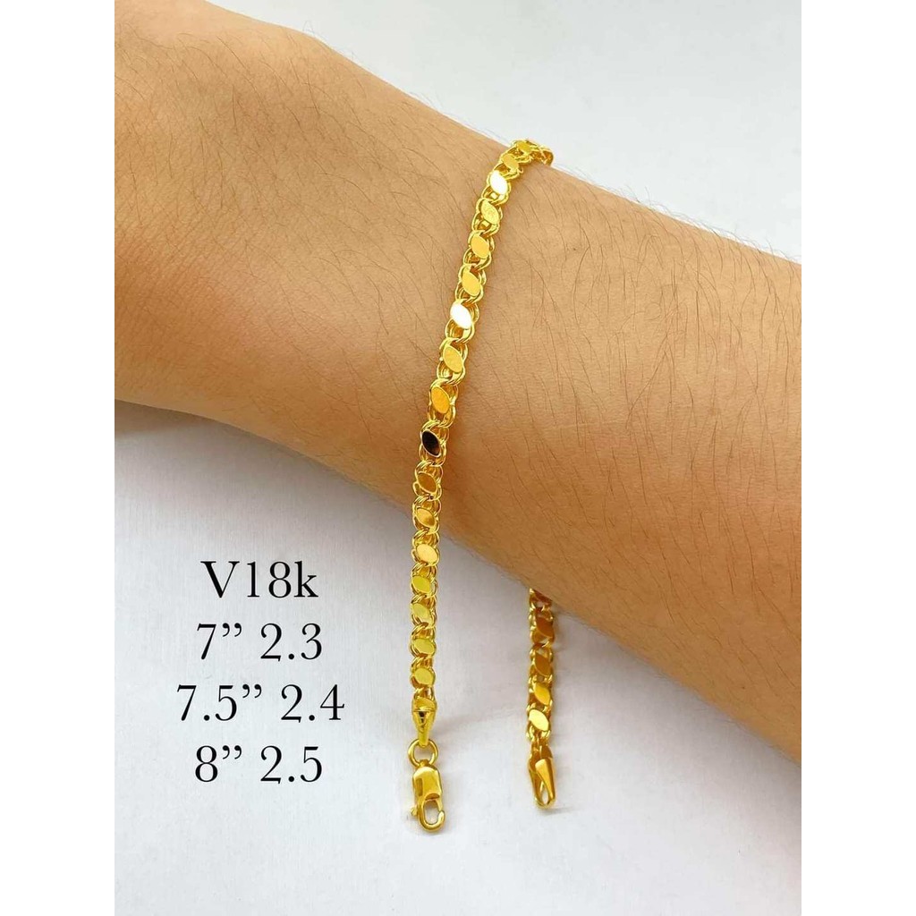 PAWNABLE 18K SAUDI GOLD DAMASCUS BRACELET | Shopee Philippines