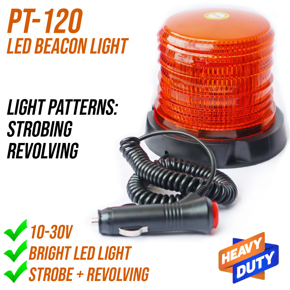 Pentagon PT-120 AMBER Beacon Light LED Strobe Revolving 10-30V | Shopee ...