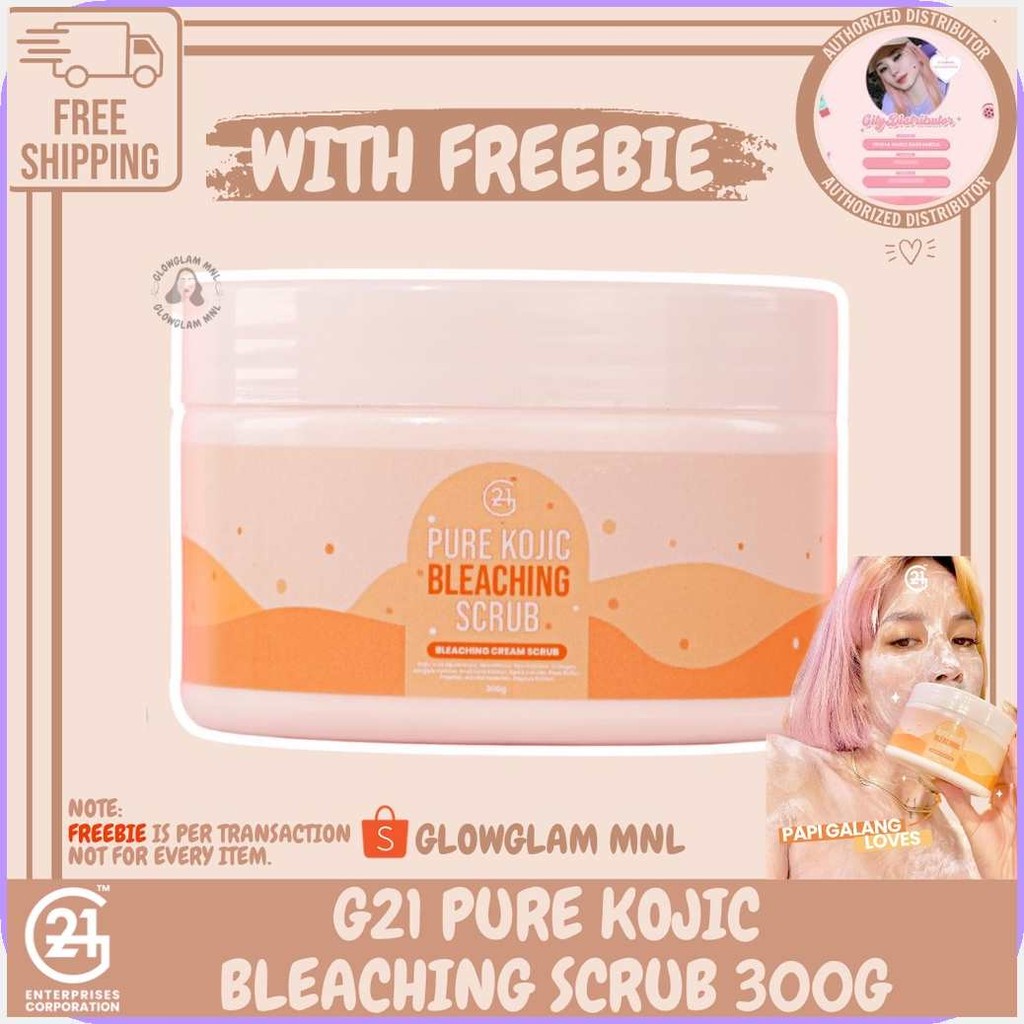 G21,a,PureL.Kojic`J[Bleaching[oH+Scrub@Is+Tj@300g@tI dF+(WITH FREEBIE ...